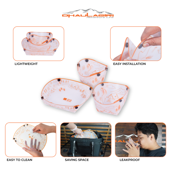 FOLDABLE TRAVEL MEAL KIT 3 IN 1 - DHAULAGIRISTORE