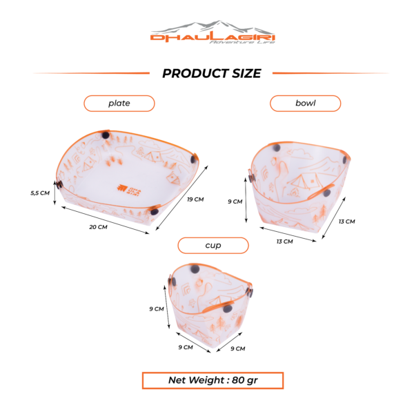 FOLDABLE TRAVEL MEAL KIT 3 IN 1 - DHAULAGIRISTORE